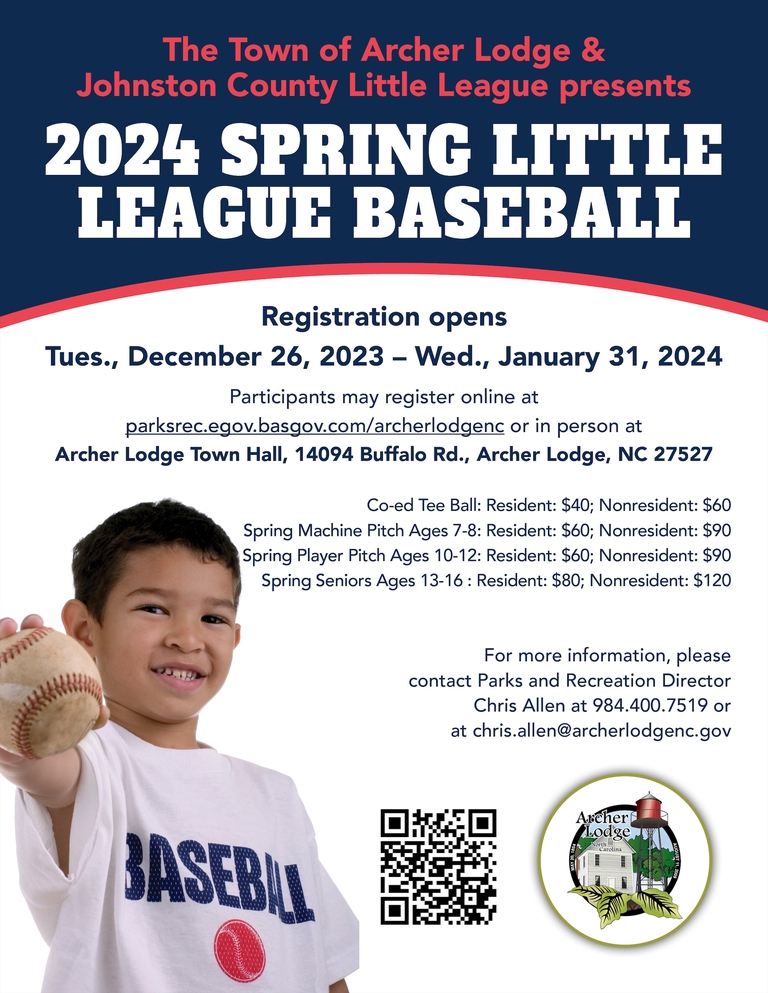 Town of Archer Lodge, North Carolina - - 2024 Archer Lodge/JCLL Spring ...