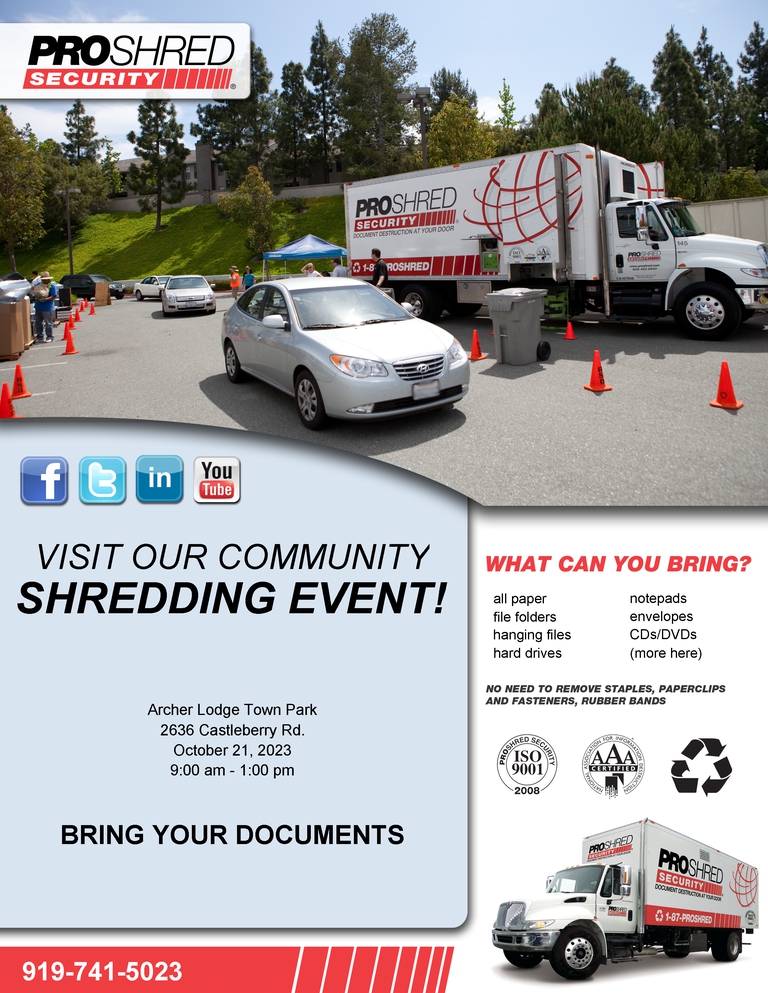 Town of Archer Lodge, North Carolina - - Town of Archer Lodge Shredding ...